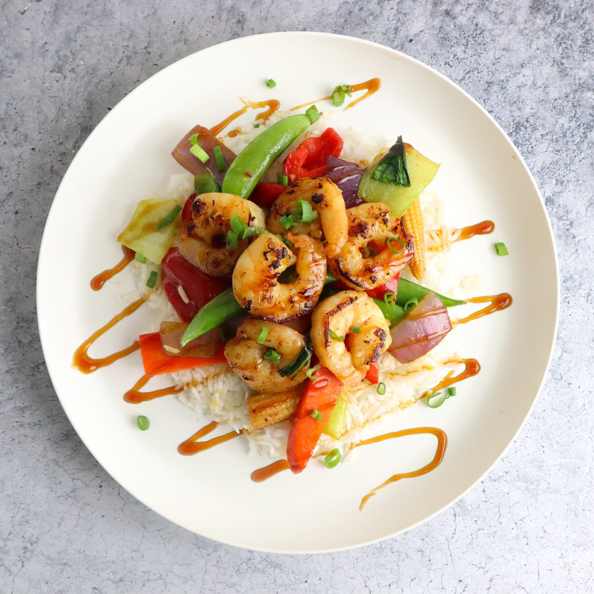 Spicy Teriyaki Shrimp Meal: Fresh and Flavorful Dish - Fitchow